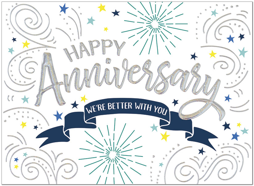 Dynamic Anniversary Card Employee Anniversary Cards Posty Cards